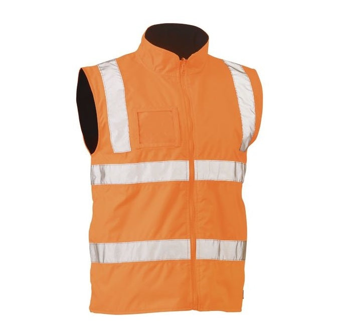 Bisley BV0364T Taped HiVis Rail Wet Weather Vest – Coalface