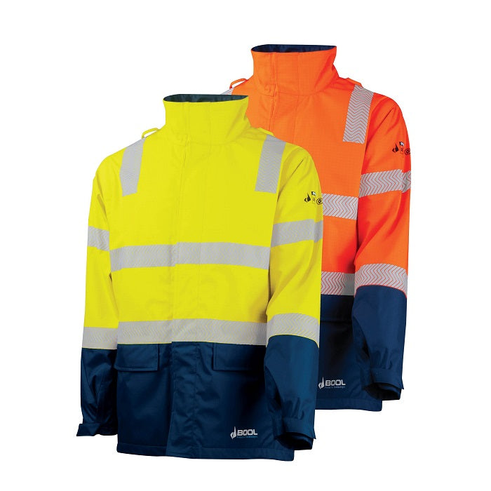 Bool BW2340T4 FR PPE3 Hi-Vis Parka With Zip-Off Sleeves And Segmented ...