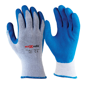 Maxisafe GBL107 Blue Grippa Glove – At The Coalface Workwear And Safety